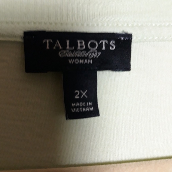 Talbots | Tops | Talbots Mint Green Tshirt 2x | Poshmark